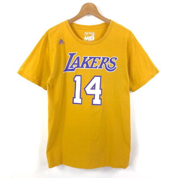 adidas 【古着】 アディダス Tシャツ NBA ロサンゼルス レイカーズ バックプリント イエロー系 メンズM 【中古】 n053805 ...