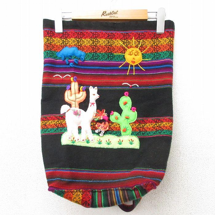 中古 リュックサック ラマ サボテン 黒他 ブラック 23jul03 :bag23060402:古着屋RushOut - 通販 - Yahoo ...