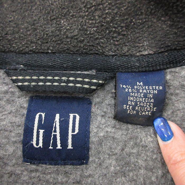 GAP M/古着 ギャップ 長袖 ハーフジップ フリース ジャケット メンズ 00s グレー 霜降り 23dec15 中古 アウター : 古着屋RushOut - 通販 - Yahoo!ショッピング