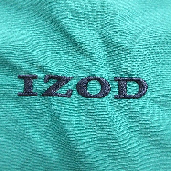 XL/古着 IZOD 長袖 ナイロン ジャケット メンズ 90s ワンポイントロゴ Vネック 緑 グリーン 25feb25 中古 アウター : 古着屋RushOut - 通販 - Yahoo ...