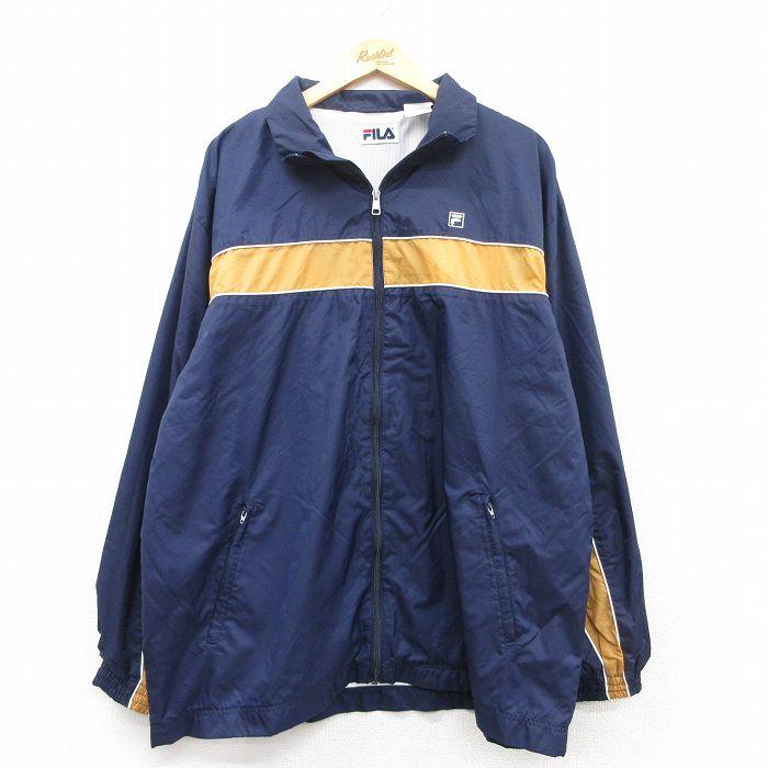 FILA XL/古着 フィラ 長袖 ナイロン ジャケット メンズ 90s 濃紺 ネイビー 内側メッシュ 25mar14 中古 アウター ウインドブレーカー : 古着屋RushOut - 通販 ...