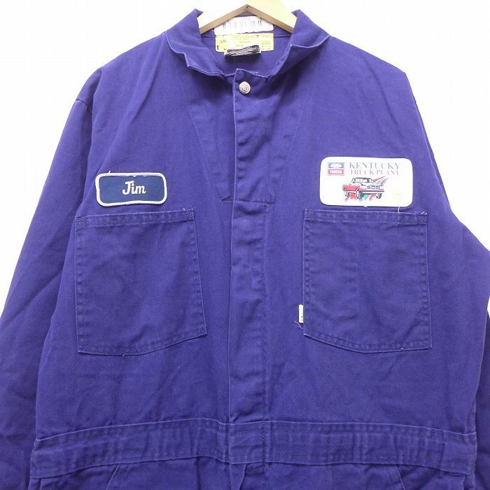 W43/古着 ツナギ 90s ケンタッキー トラックプラント コットン W43/古着 ツナギ 90s ケンタッキー トラックプラント コットン