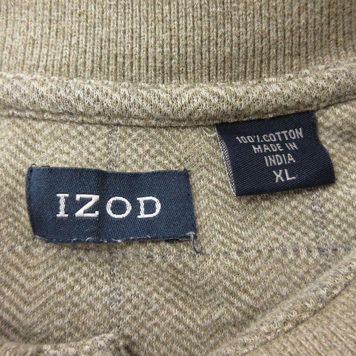 【30%OFF】XL/古着 IZOD 長袖 ブランド ポロ シャツ メンズ コットン ベージュ系 カーキ チェック 24jan30 中古 トップス 3OF : shbd24011350 ...