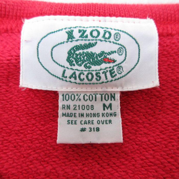 【30%OFF】S/古着 ラコステ LACOSTE 長袖 ブランド トップス メンズ 90s ワンポイントロゴ コットン ラグラン クルーネック 赤 レッド 3OF : swr53110300 ...