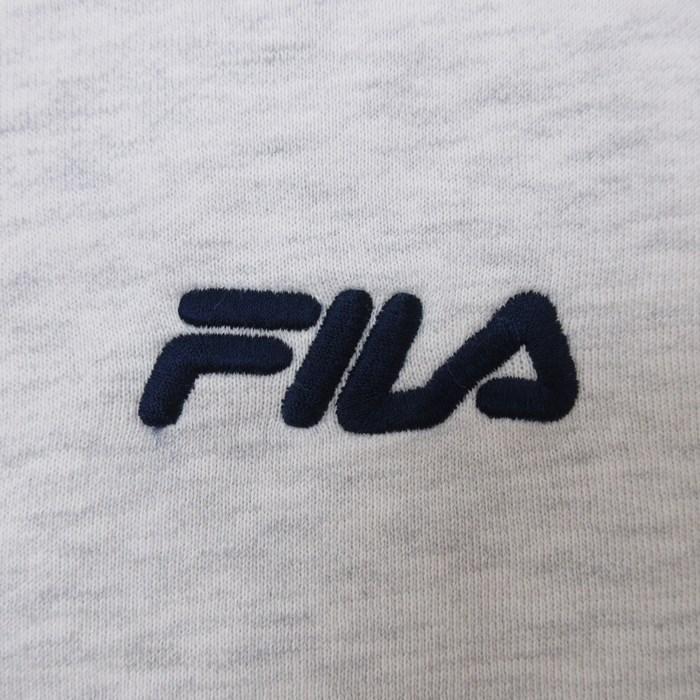 FILA XL/古着 フィラ 長袖 ブランド スウェット メンズ 90s ワンポイントロゴ 大きいサイズ クルーネック 薄グレー 霜降り 2 : 古着屋RushOut - 通販 - Yahoo ...