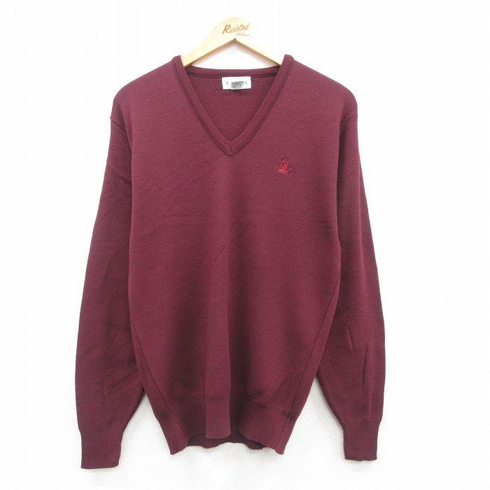 M/古着 IZOD 長袖 セーター メンズ 90s ワンポイントロゴ アクリル Vネック エンジ 24oct18 中古 ニット トップス : 古着屋RushOut - 通販 - Yahoo ...