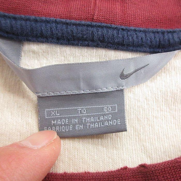 NIKE XL/古着 ナイキ 長袖 ビンテージ Tシャツ メンズ 00s 大きいサイズ コットン ラグラン クルーネック 生成り 25may23 中古 : 古着屋RushOut - 通販 ...