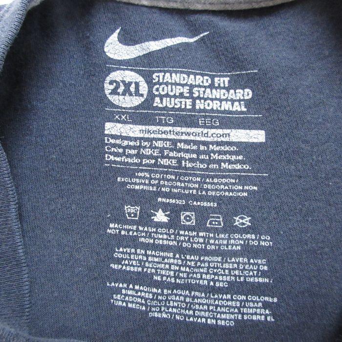 NIKE XL/古着 ナイキ 半袖 ブランド Tシャツ メンズ JUST DO IT 大きいサイズ コットン クルーネック 黒 ブラック 25jun09 中古 : 古着屋RushOut ...