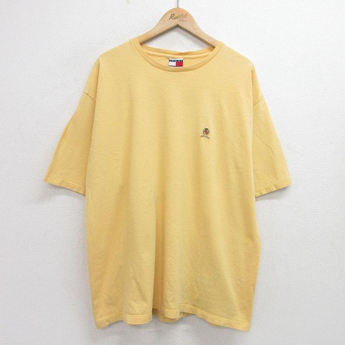 TOMMY HILFIGER 【20%OFF】XL/古着 トミーヒルフィガー 半袖 ビンテージ Tシャツ メンズ 90s ワンポイントロゴ ...
