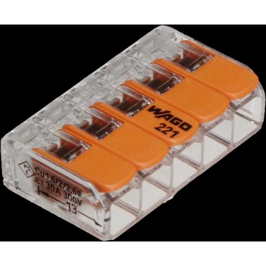 JAPPY (15個入り) ワンタッチコネクタ WFR/WFシリーズ WFR-Lシリーズ(クリアラージタイプ) WFR-5L-JP 6mm2対応品 ／ 箱入り : 古河産業 Official ...