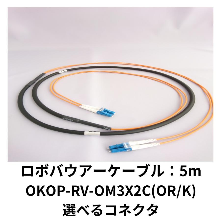 岡野電線 ロボバウアーケーブル：OKOP-RV-OM3X2C(OR/K)-選べる両端コネクタ/5m : 古河産業 Official EC ...