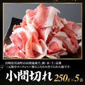 ふるさと納税 【小分け！】宮崎県産豚肉 放牧豚パラパラこま切れ1.25kg（250g×5袋）【 豚肉 豚 肉 小間切れ 細切れ 炒め物 】 宮崎県川南町 : ふるなび(ふるさと納税) - 通販 ...