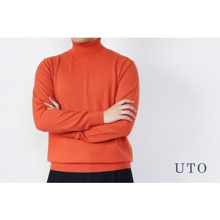 ふるさと納税 【UTOカシミヤ】メンズ タートルネック セーター カシミヤ 100% ニット 岩手県 北上市 S0116（UTO）カシミヤ ...
