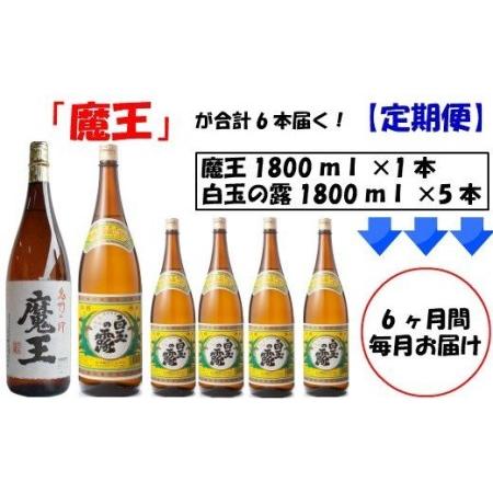 ふるさと納税 TK-006-1 【定期便：魔王入りセット】＜魔王＞1升瓶×6本 ＜白玉の露＞ 1升瓶×30本「6ヶ月定期配送」 鹿児島県錦江町 : ふるなび(ふるさと納税) - 通販 ...