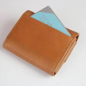 ふるさと納税 【本革 二つ折り財布】ギャルソン型 ハーフウォレット ダブルボタン【aw-19hn-CA】【1295428】 大阪府和泉市 ...