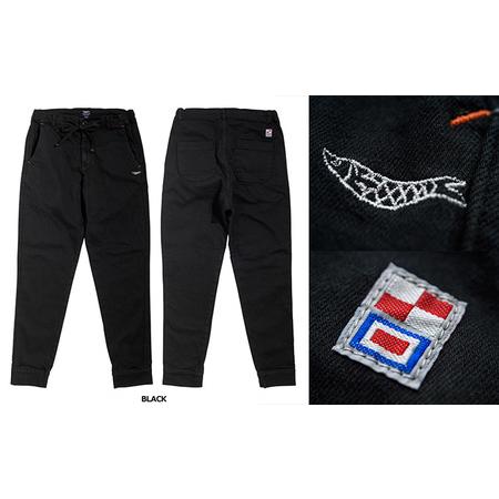 ふるさと納税 デニムパンツ メンズ 倉敷天領デニム 10oz ストレッチ デニム ジョガー パンツ ブラック TDP2301-BK 2(M ...