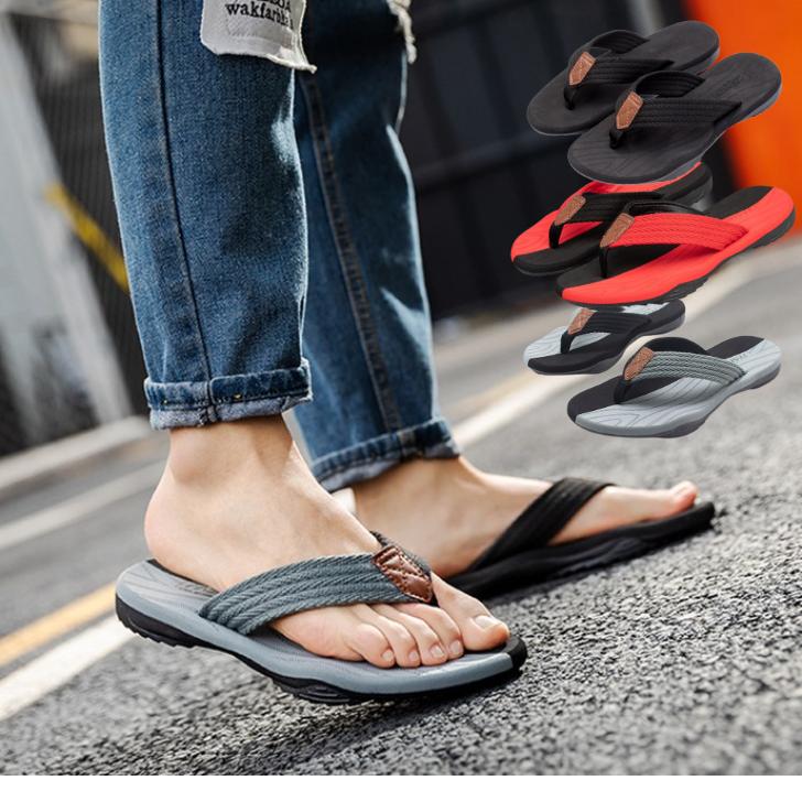 メンズ 28cm~26.5cm ビーチサンダル 夏 ノンスリップ 快適 アーチサポート カジュアル トングサンダル スポーツ アウトドア 海水浴 : ベルト メンズ 本革 ...