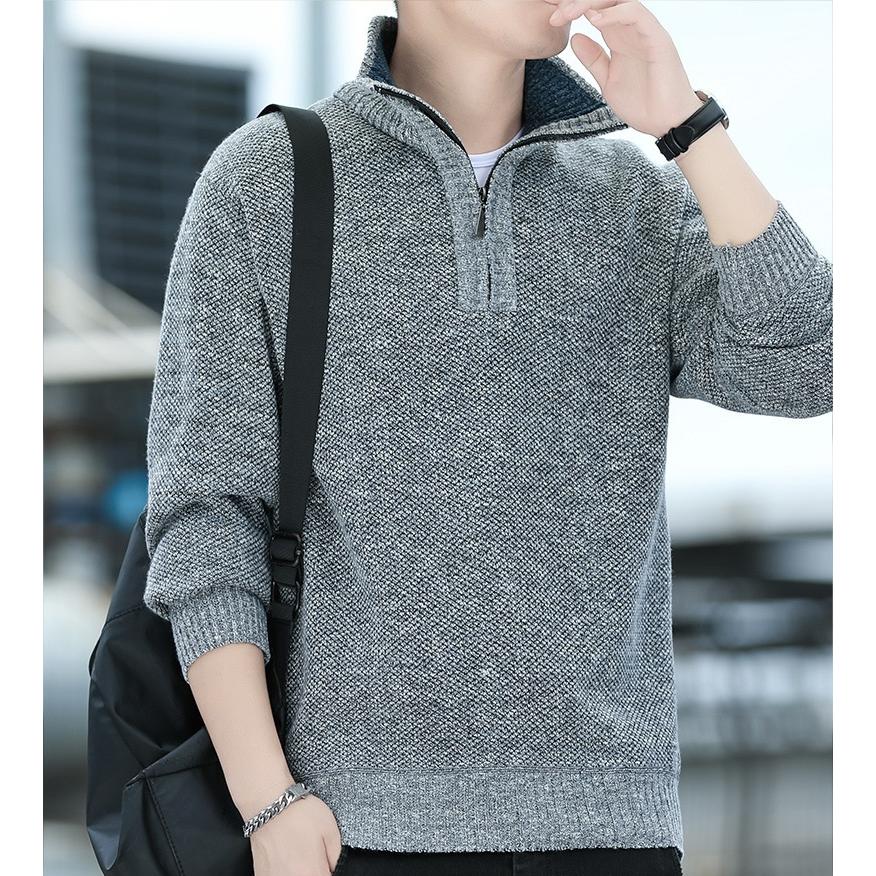 メンズ ハーフジップ 裏起毛 裏フリース ニットジャケット ニットブルゾン カーディガン ゴルフウェア ゴルフセーター 長袖 ニットセーター : ベルト メンズ 本革 FleurUneffe ...