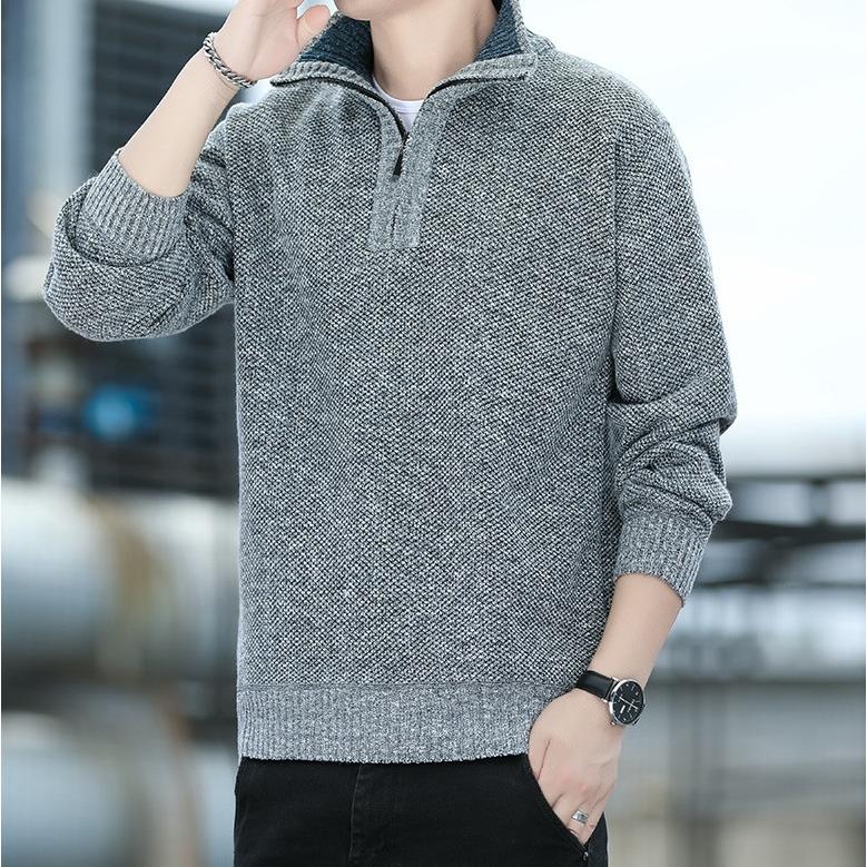 メンズ ハーフジップ 裏起毛 裏フリース ニットジャケット ニットブルゾン カーディガン ゴルフウェア ゴルフセーター 長袖 ニットセーター : ベルト メンズ 本革 FleurUneffe ...