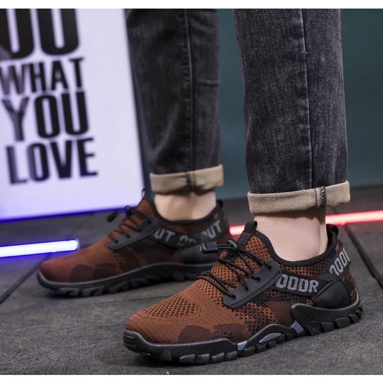 メンズ カジュアル シューズ ゴム紐 結ばない靴紐 メッシュ スニーカー 靴 40代 50代 60代 フラット 散歩 ハイキング スポーツ : ビジネス 紳士 ベルト FleurUneffe ...