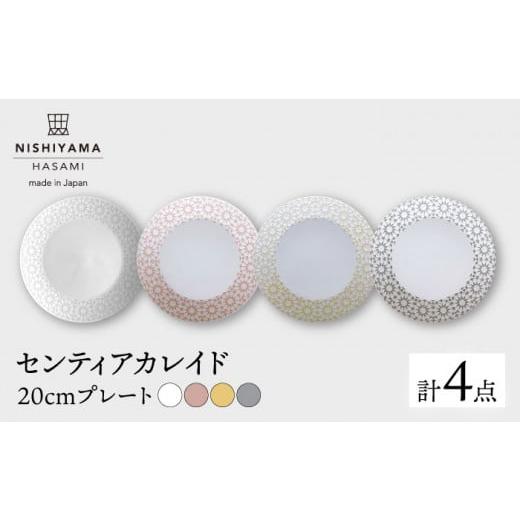 ふるさと納税 食器・グラス 皿 長崎県 波佐見町 波佐見焼 センティアカレイド 20cm プレート 4枚セット 食器 皿 西山 NISHIYAMAJAPAN CB33 : 4631781 ...