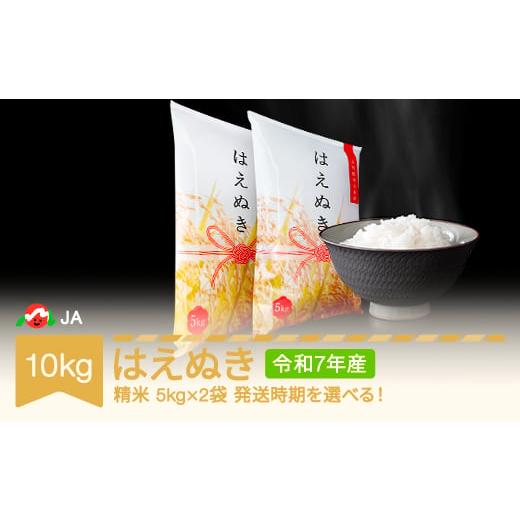 ふるさと納税 米 はえぬき 山形県 村山市 先行予約 新米 10kg 5kg×2 精米 令和7年産 2025年12月下旬 ja-haxxa10 ...