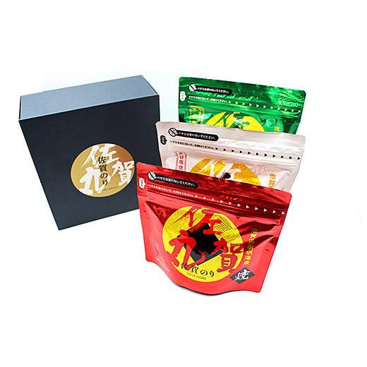 ふるさと納税 魚貝類 のり 佐賀県 佐賀市 歯切れ 口溶け 旨味ひろがる 大人気の佐賀丸3個セット（焼・塩・味） 佐賀海苔 有明海苔 焼き海苔 ...