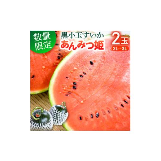 ふるさと納税 スイカ 茨城県 鉾田市 薄皮で甘い 黒小玉スイカ「あんみつ姫」 2玉／5kg〜6kg／2L〜3Lサイズ : ふるさとチョイス - 通販 - Yahoo!ショッピング