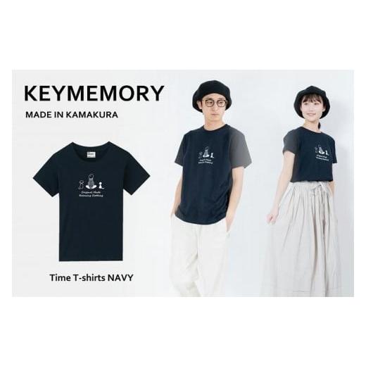 ふるさと納税 服 神奈川県 鎌倉市 《1》 KEYMEMORY鎌倉 TIMEイラストTシャツNAVY : ふるさとチョイス - 通販 - Yahoo!ショッピング