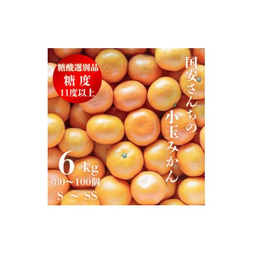 ふるさと納税 果物類 みかん 愛媛県 八幡浜市 糖度11.0以上 国安さんちの厳選小玉みかん 6kg(3kg×2箱) F20-29 _ ミカン ...