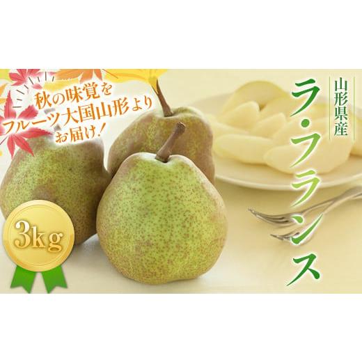 ふるさと納税 梨 山形県 西川町 FYN9-595 2025年先行予約 山形県産 西洋梨 ラ・フランス 3kg (8〜12玉) 2025年11月上旬から順次発送 洋梨 洋なし ラフランス ...