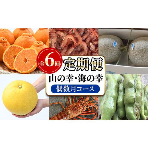 ふるさと納税 果物類 鹿児島県 阿久根市 定期便・全6回(偶数月) 阿久根市の山の幸・海の幸 不知火・そら豆・タカエビ・メロン・伊勢えび ...
