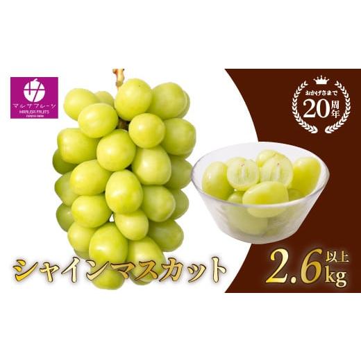 ふるさと納税 ぶどう マスカット 山梨県 笛吹市 25年発送先行予約 シャインマスカット2.6kg以上 山梨県 一宮産 朝採り 産地直送 088-026 : ふるさとチョイス - 通販 ...
