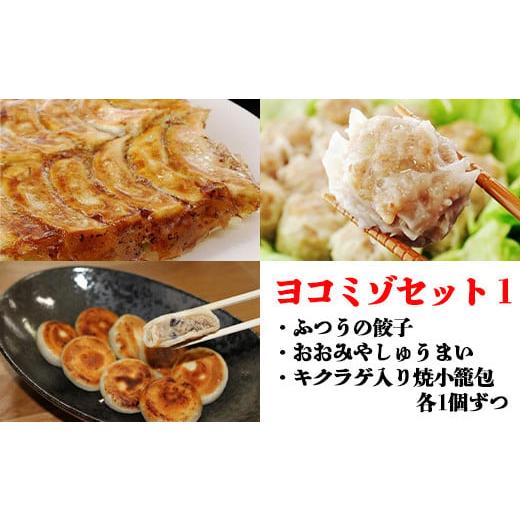 ふるさと納税 餃子 埼玉県 さいたま市 ヨコミゾセット1（ふつうの餃子・おおみやしゅうまい・キクラゲ入り焼小籠包 各1個ずつ） 11100-0482 : ふるさとチョイス - 通販 ...