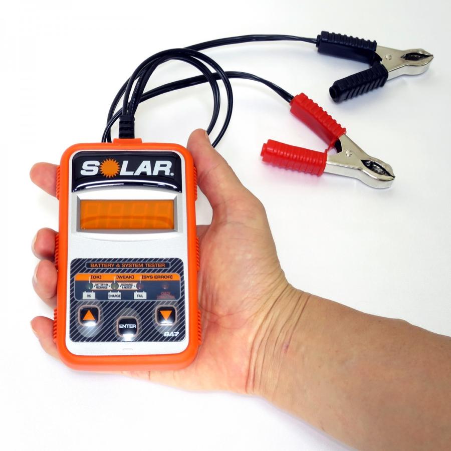 SOLAR BA7 バッテリー＆始動・充電システムテスター 12V用 （国内正規品／日本語説明書付き／1年保証付き） : フルテイジャパン ...