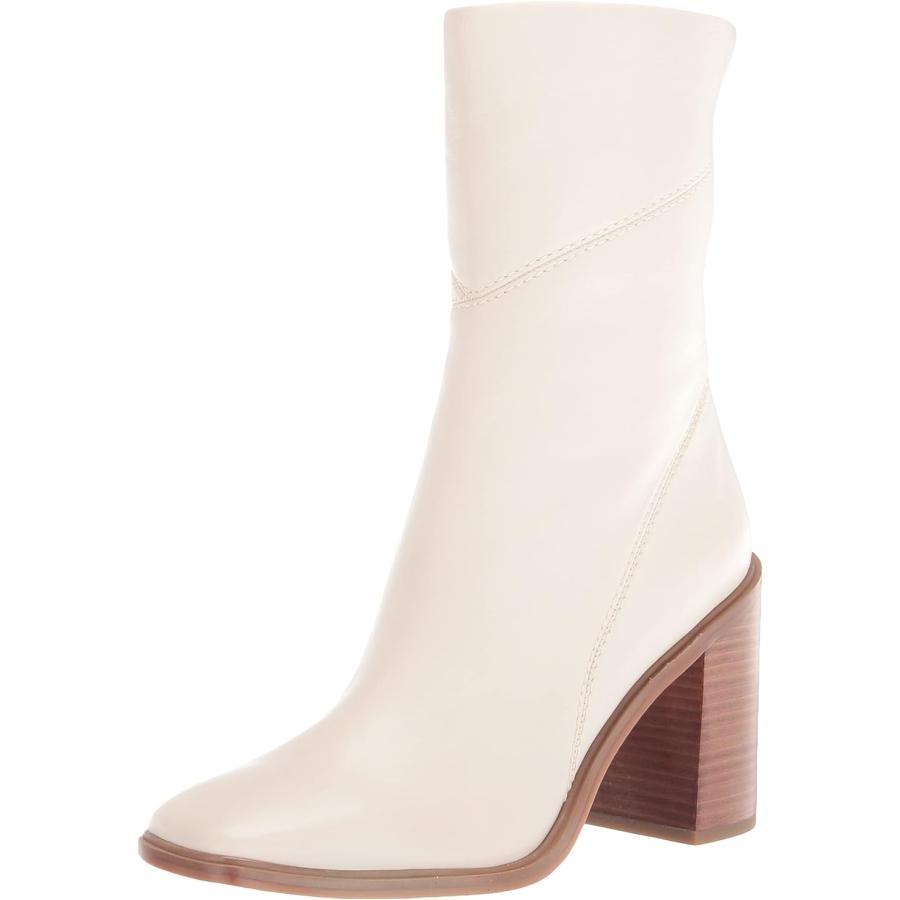 【並行輸入品】Franco Sarto Womens Stevie Mid Calf Boot Putty White Leather 6.5 ...