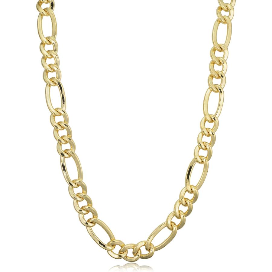 14K イエローゴールド 金張り メンズ 7.8mm 高光沢フィガロ 14K イエローゴールド 金張り メンズ 7.8mm 高光沢フィガロ
