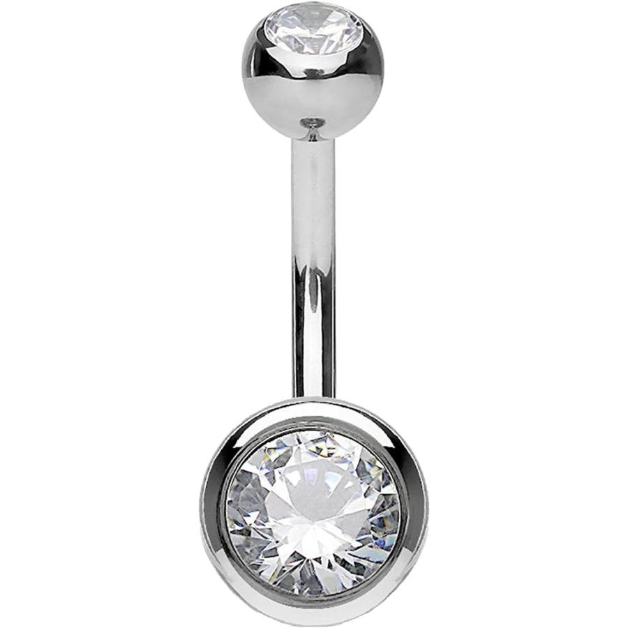 【並行輸入品】FIFTH CUE 14G ソリッド G23 インプラントグレード チタン 内部スレッドダブルジュエル 海軍ベリーリング VERY S : Global Plaza FUSION ...