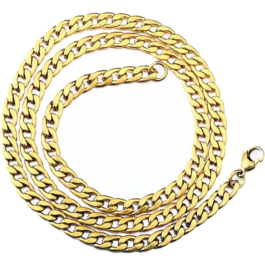 KnBoB Chain Necklace for Women Stainless Steel Mens Necklaces Hip Hop ...