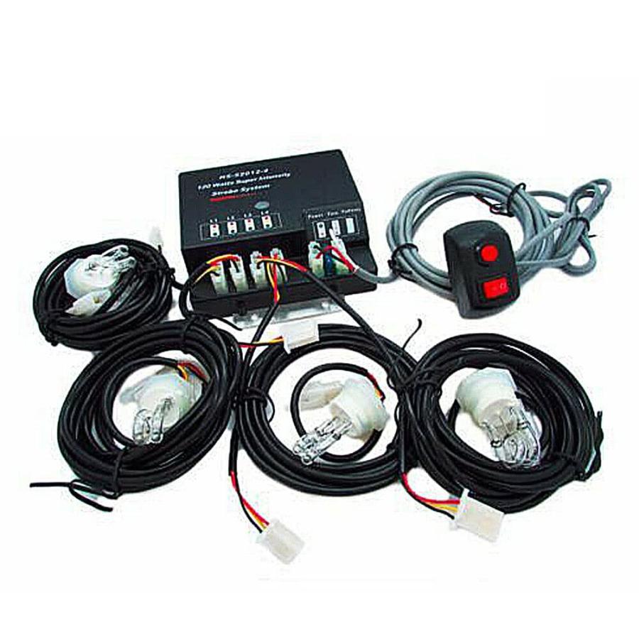 【並行輸入品】PanDair 4 HID Bulbs Emergency Strobe Light Headlight Kit Car Aut ...