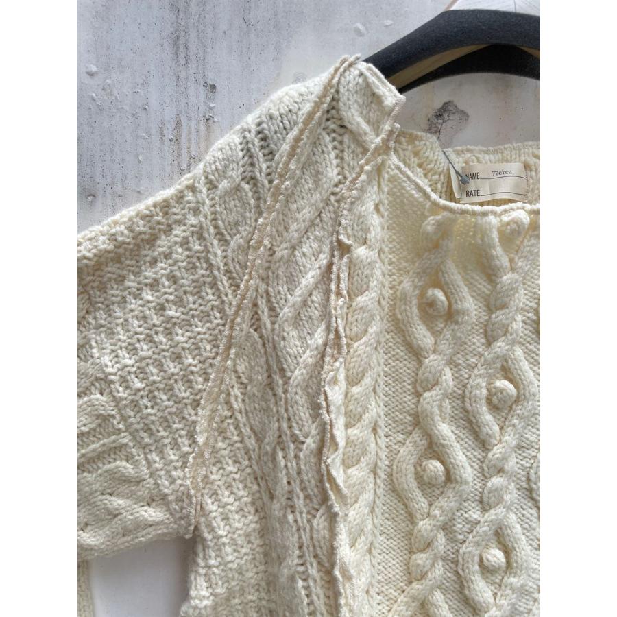 77circa / 77サーカ circa make oval cutback fisherman sweater