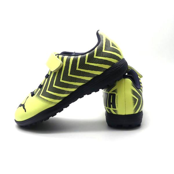 PUMA タクト II TT V JR プーマ 106707-05 フィジーライト ジュニア サッカー トレーニングシューズ ベルクロ マジックテープ : フタバスポーツフットボール店 ...