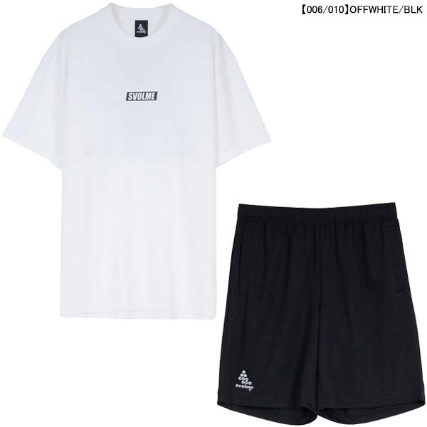 SVOLME 【上下セット】 スボルメ BOXロゴプラTSDG ポケ付きショーツ24SDG 上下 1251-35900/1241-22602 サッカー フットサル プラシャツ プラパン メンズ ...