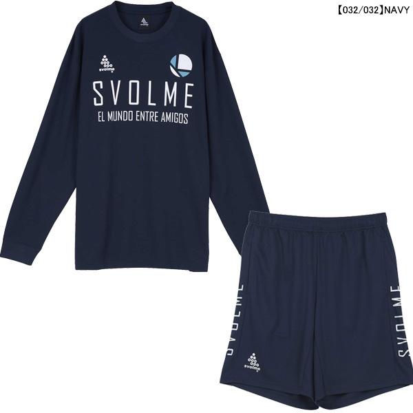 SVOLME 【上下セット】 スボルメ ロゴロングプラT25SDG 切替ポケ付きショーツ 上下 1251-36100/1241-22502 サッカー フットサル プラシャツ プラパン メンズ ...