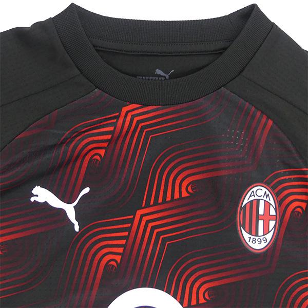 PUMA 【ネコポス送料無料】 ACミラン ジュニア ACM 2023-24 プレマッチ SS シャツ 774028-01 サッカー レプリカ プラクティスシャツ 半袖 子供用 プーマ ...
