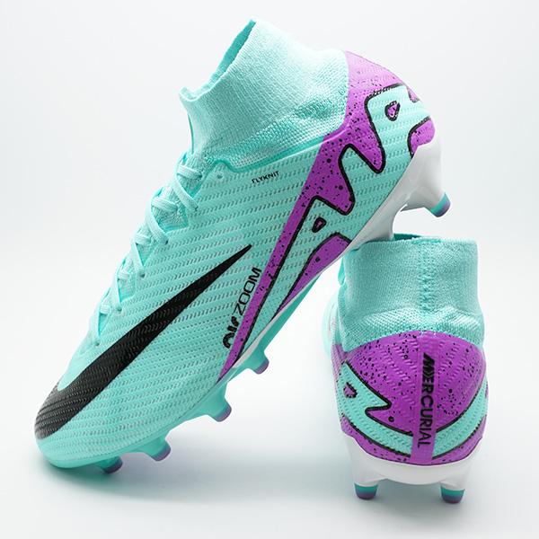 NIKE マーキュリアル スーパーフライ 9 エリート AG-PRO ナイキ DJ5165-300 ハイパーターコイズ サッカースパイク 天然 ...