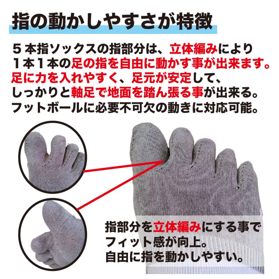 アールズコート 【ネコポス送料無料】Earlscourt 五本指 サッカー ソックス おすすめ フットサル ストッキング スポーツ メンズ レディース 子供 22cm-28cm EC-A021 ...