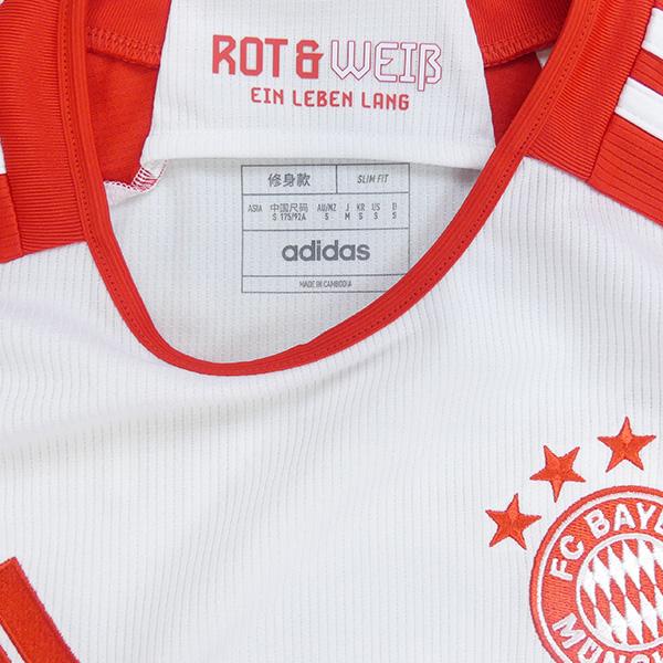 adidas バイエルンミュンヘン BAY 2023-24 ホーム レプリカユニフォーム EVN59-IJ7442 サッカー 半袖 ホワイト ...