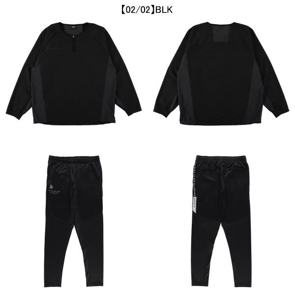Spazio 【上下セット】 スパッツィオ ハーフジップドットメッシュ切替長袖ピステ スリムパンツ 上下 GE-1007/GE-1008 サッカー フットサル 練習着 メンズ : フタバ ...