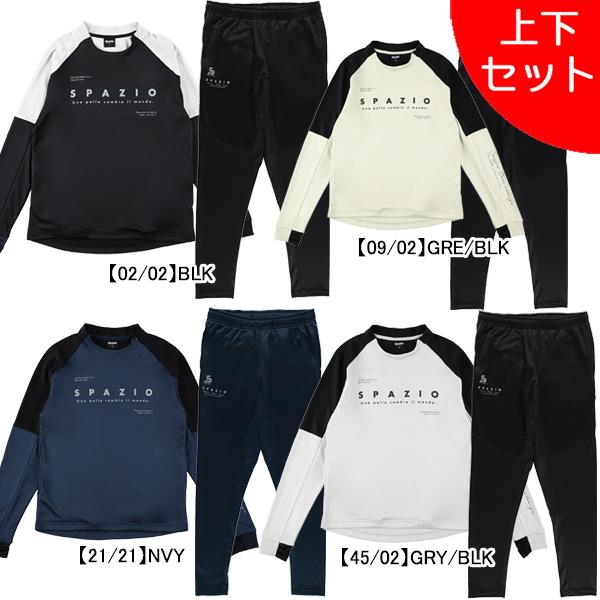 Spazio 【上下セット】 スパッツィオ 袖パネルミッドトレーニングトップ スリムパンツ 上下 GE-1036/GE-1008 サッカー フットサル 練習着 メンズ : フタバスポーツ ...